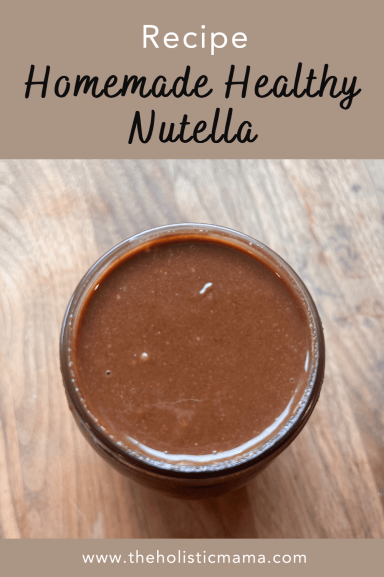 Homemade Healthy Nutella Recipe - The Holistic Mama